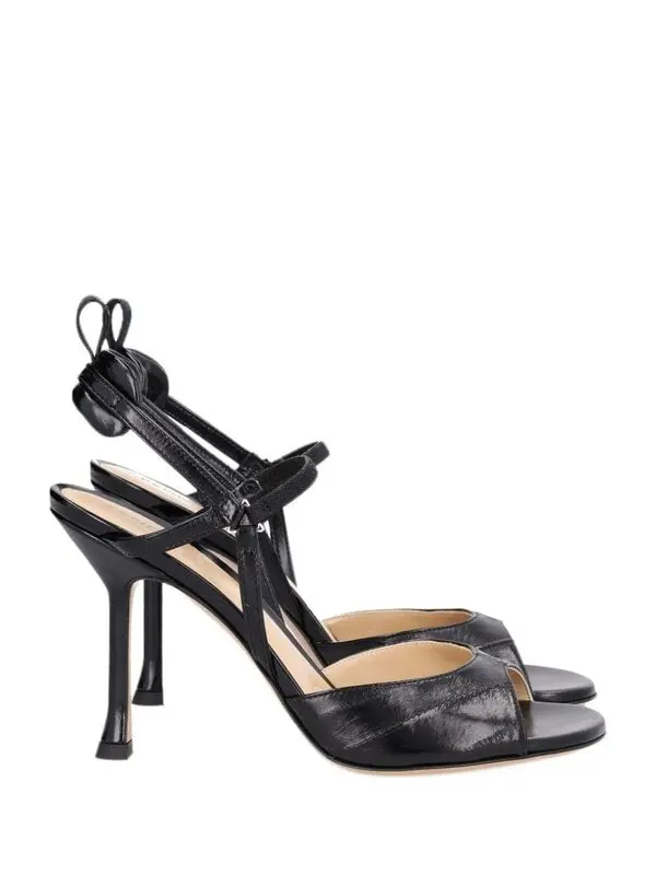 Fendi Very Colibrì Heeled Sandal - Black
