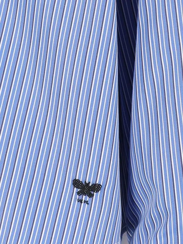 Max Mara Short Striped Cotton Shirt