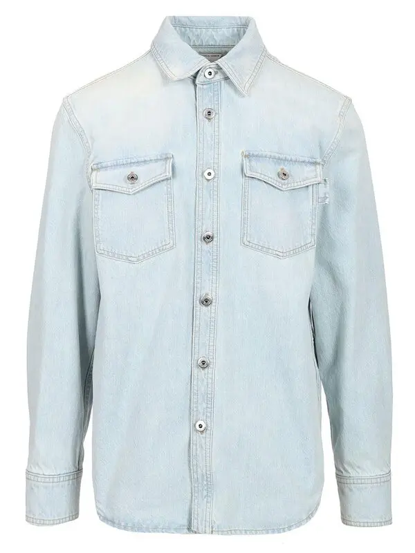 Bottega Veneta Extra Bleach Wash Denim Shirt