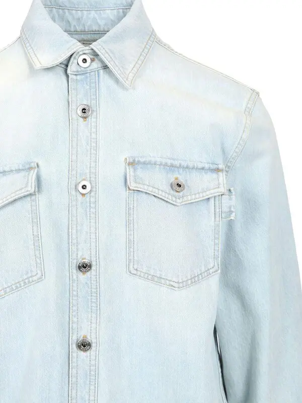 Bottega Veneta Extra Bleach Wash Denim Shirt