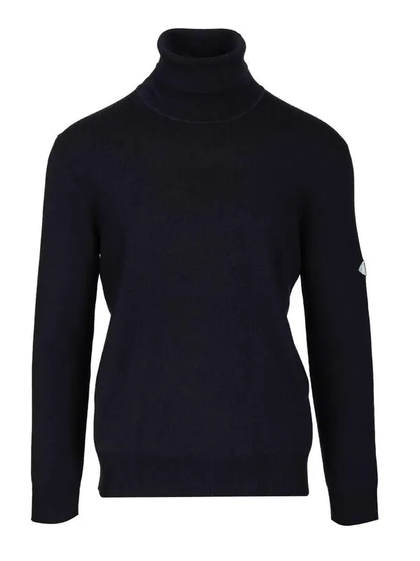 Bottega Veneta Navy Wool Turtleneck Sweater