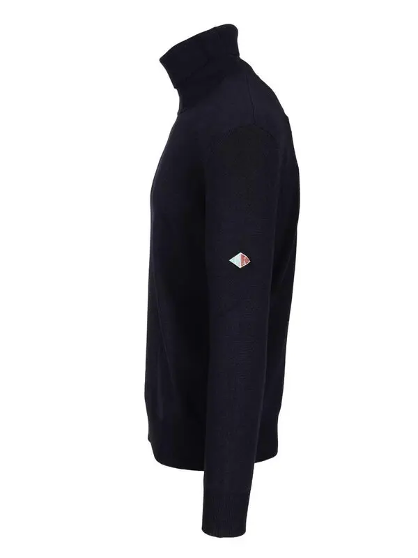 Bottega Veneta Navy Wool Turtleneck Sweater