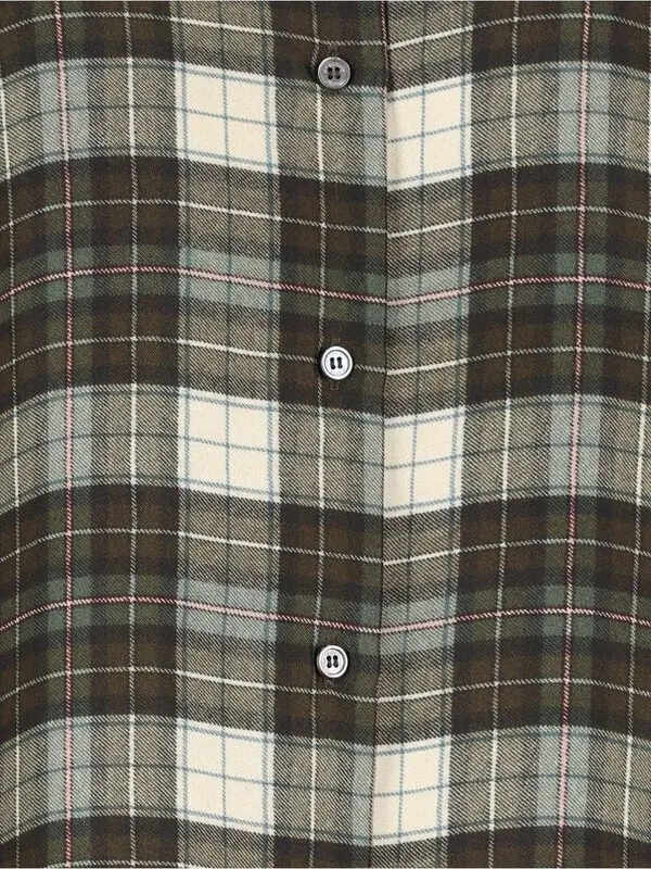 Max Mara Check Silk Twill Shirt
