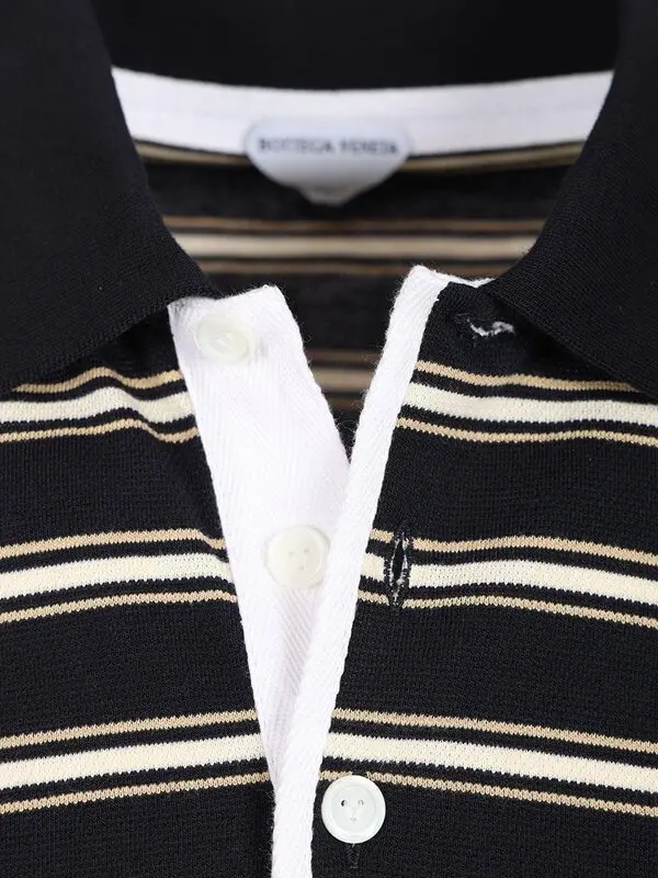 Bottega Veneta Striped Polo Shirt