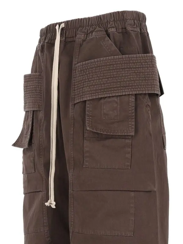 Rick Owens Cotton Twill Cargo Pants