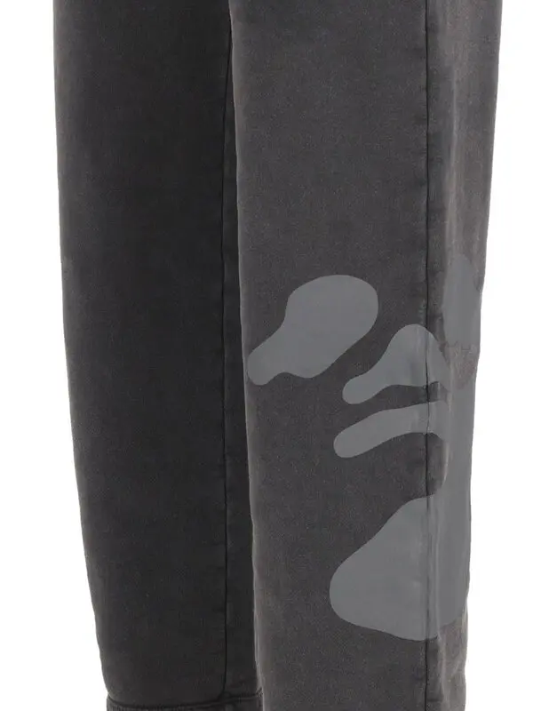 Off-White Swimming Face Sweatpants - Black