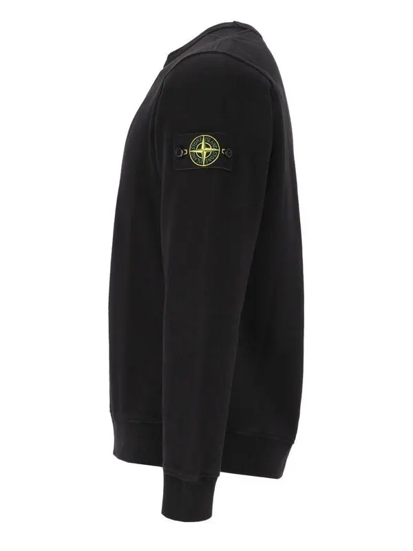 Stone Island Organic Cotton Crewneck Sweatshirt
