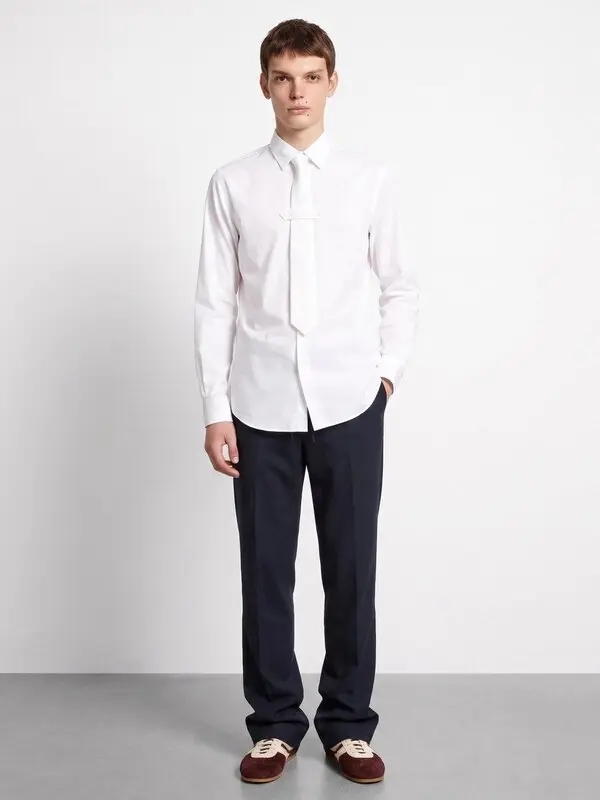 Dries Van Noten Poplin Shirt With Tie