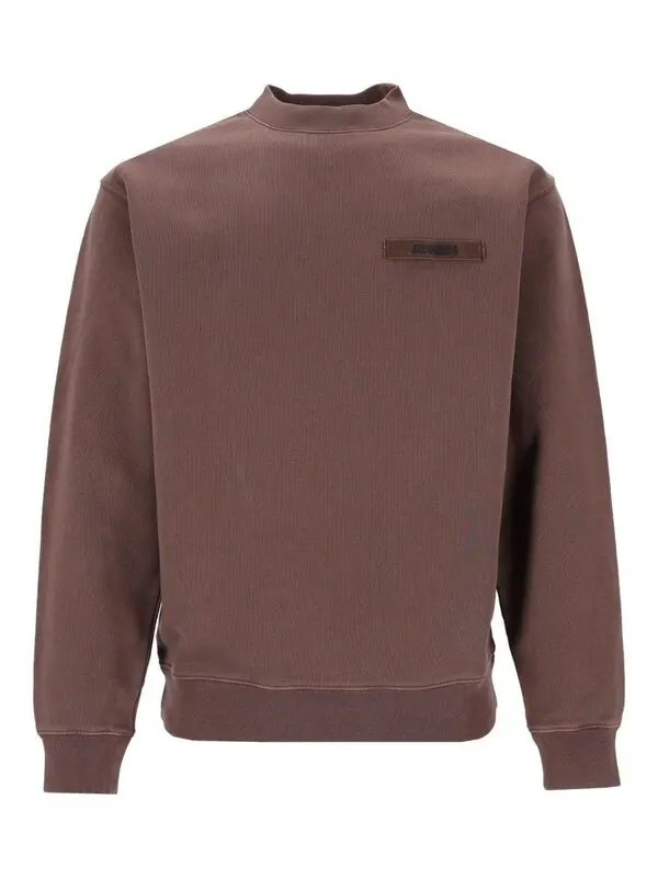 Jacquemus Cotton Sweatshirt - Brown
