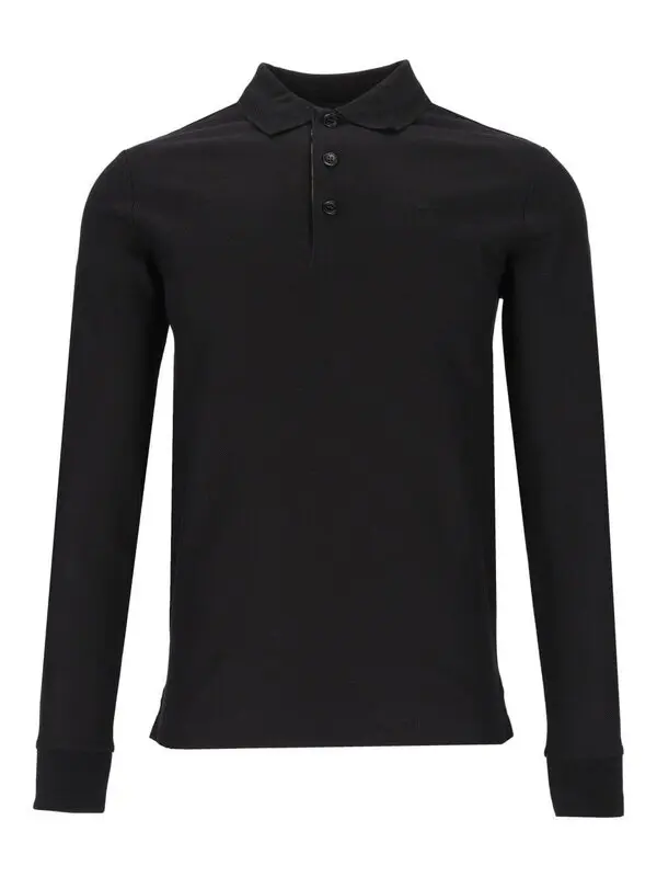 Burberry Long-sleeve Polo Shirt - Black