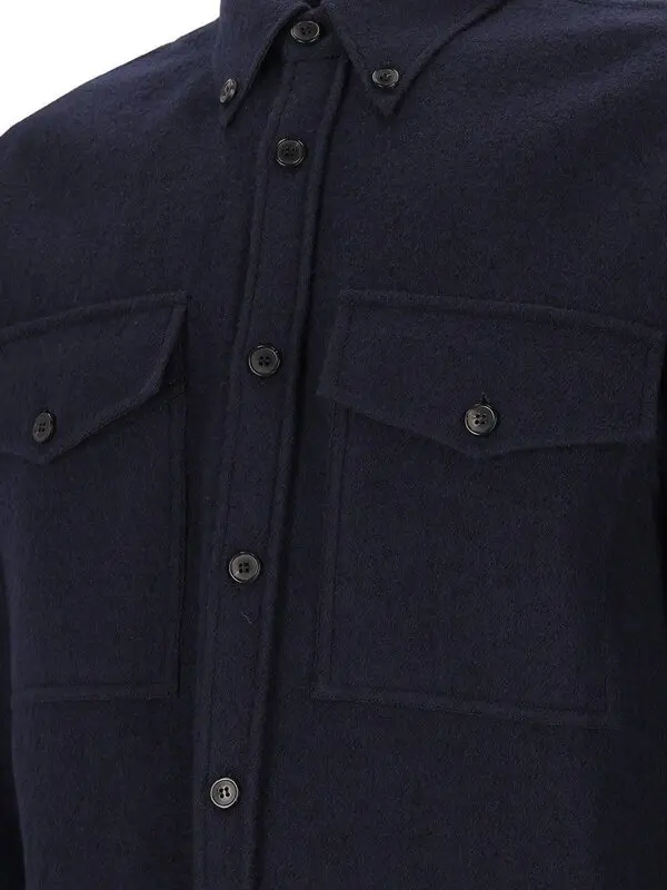 Dries Van Noten Wool Shirt Jacket