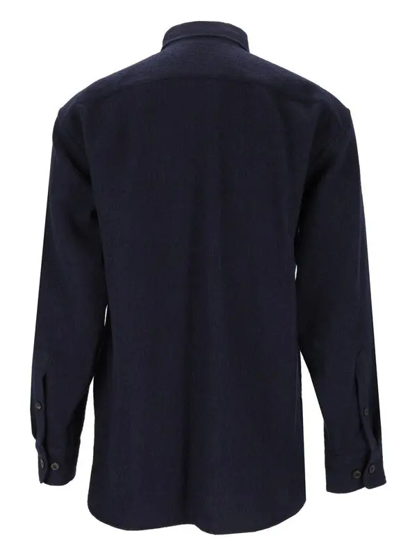 Dries Van Noten Wool Shirt Jacket - Blue