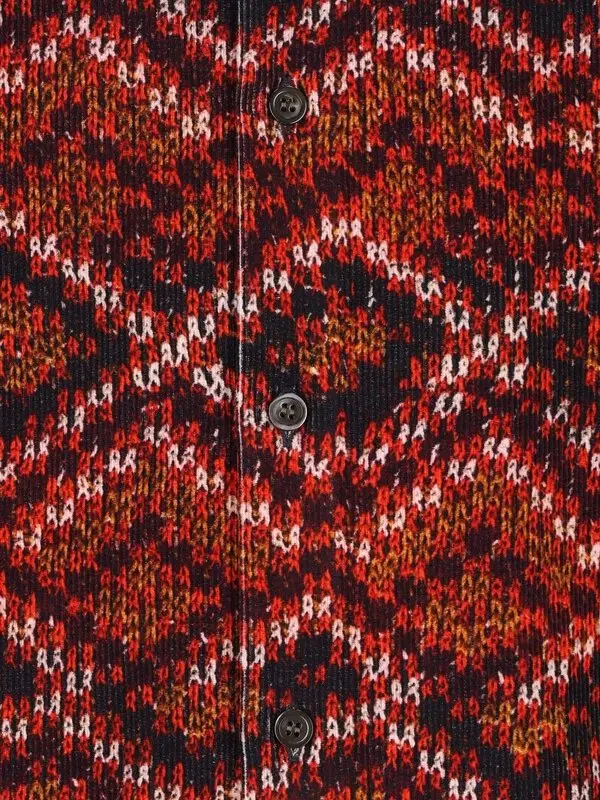 Dries Van Noten Printed Velvet Shirt