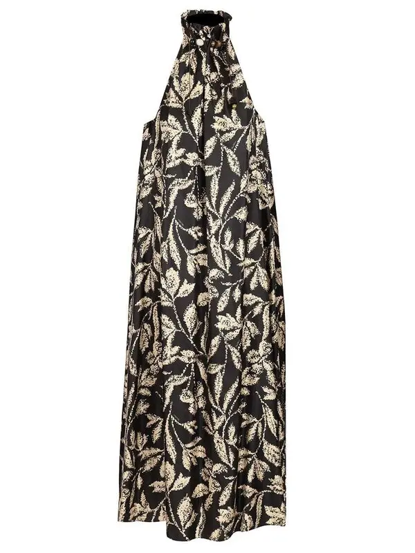 Max Mara Printed Silk Twill Dress - Multicolor