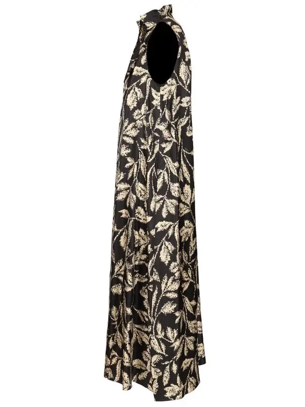 Max Mara Printed Silk Twill Dress