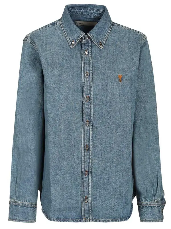 AMI Paris De Coeur Shirt - Blue