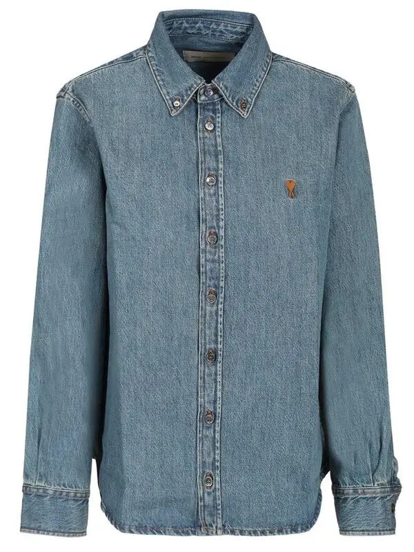 AMI Paris De Coeur Shirt - Blue