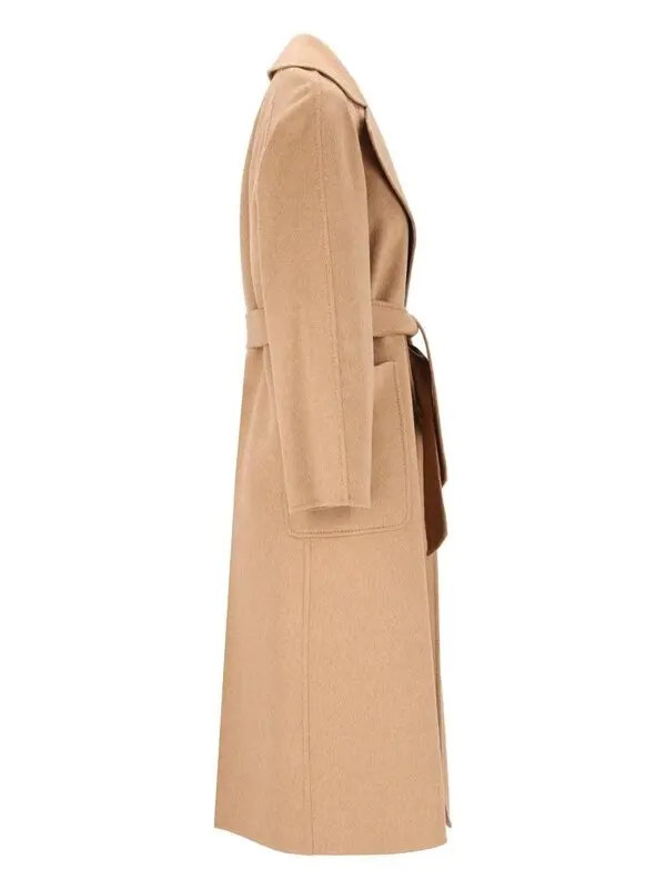 Max Mara Ready Icon Coat In Camel - Cream