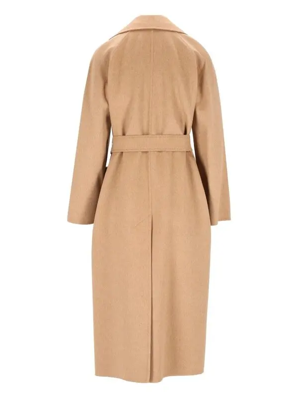 Max Mara Ready Icon Coat In Camel - Cream