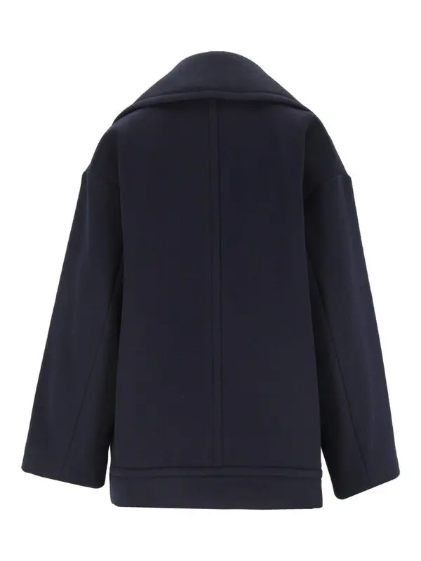 Max Mara Double-breasted Double Wool Pea Coat