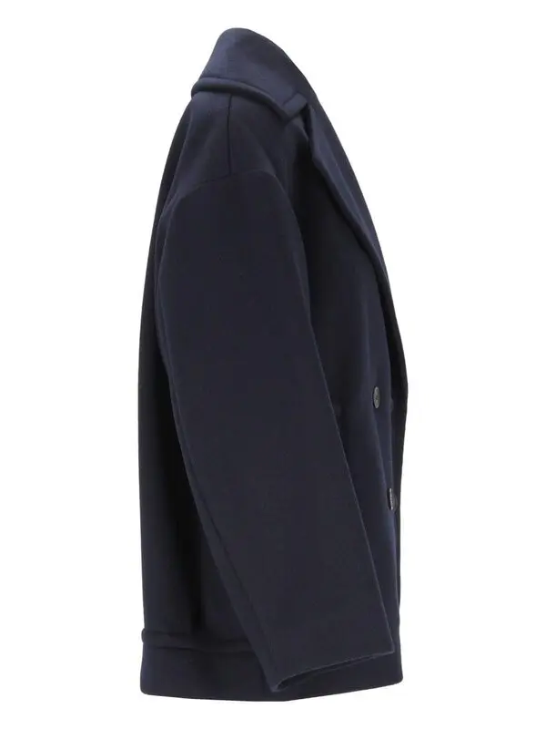 Max Mara Double-breasted Double Wool Pea Coat