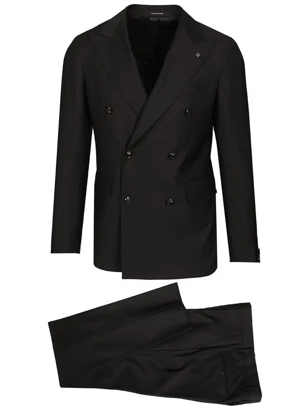 Tagliatore Vesuvius Double-breasted Suit - Black