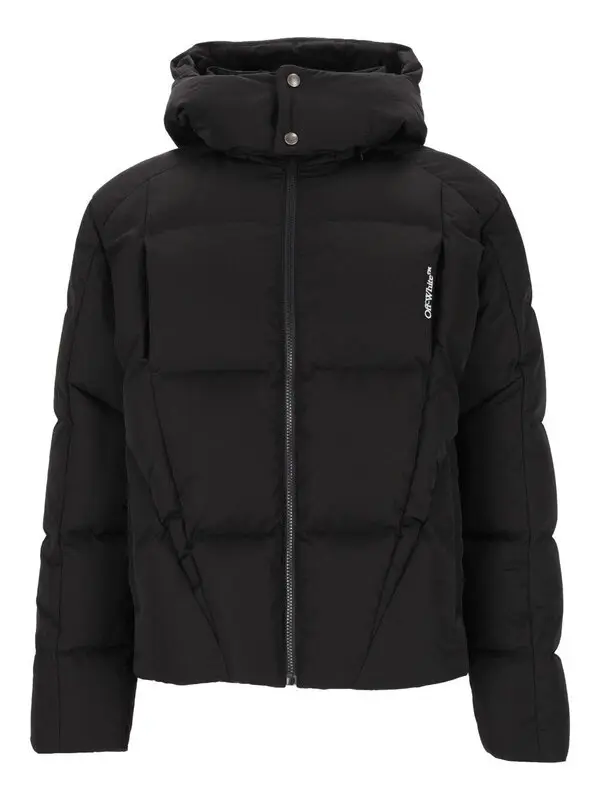 Off-White Down Jacket With Hood