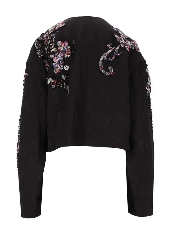 Dries Van Noten Vonda Short Jacket With Embroidery