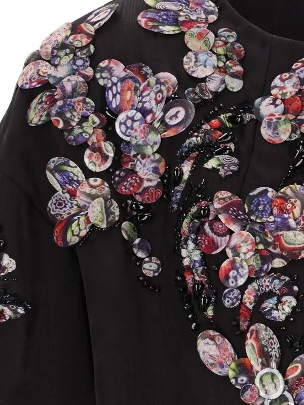 Dries Van Noten Vonda Short Jacket With Embroidery