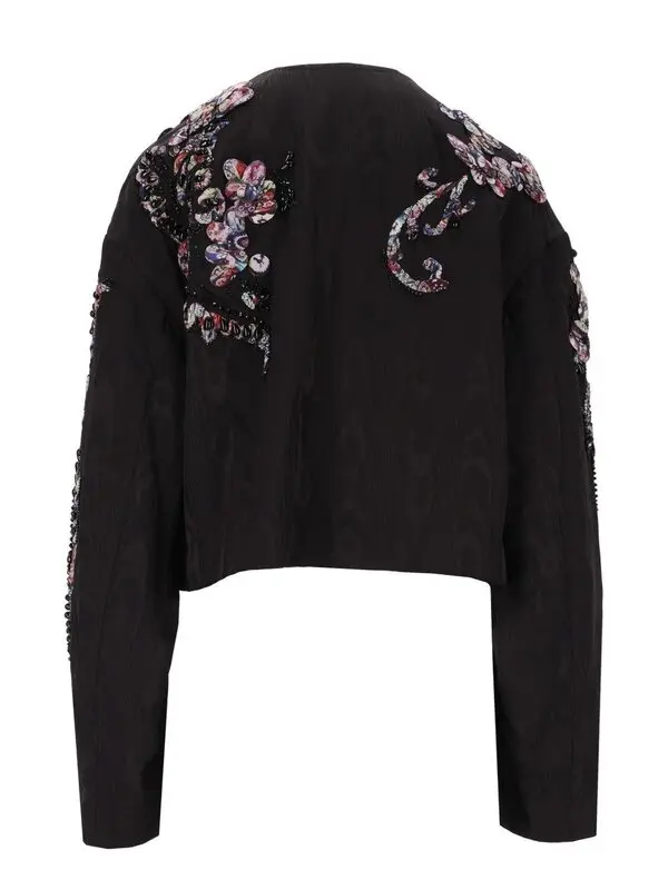 Dries Van Noten Vonda Short Jacket With Embroidery