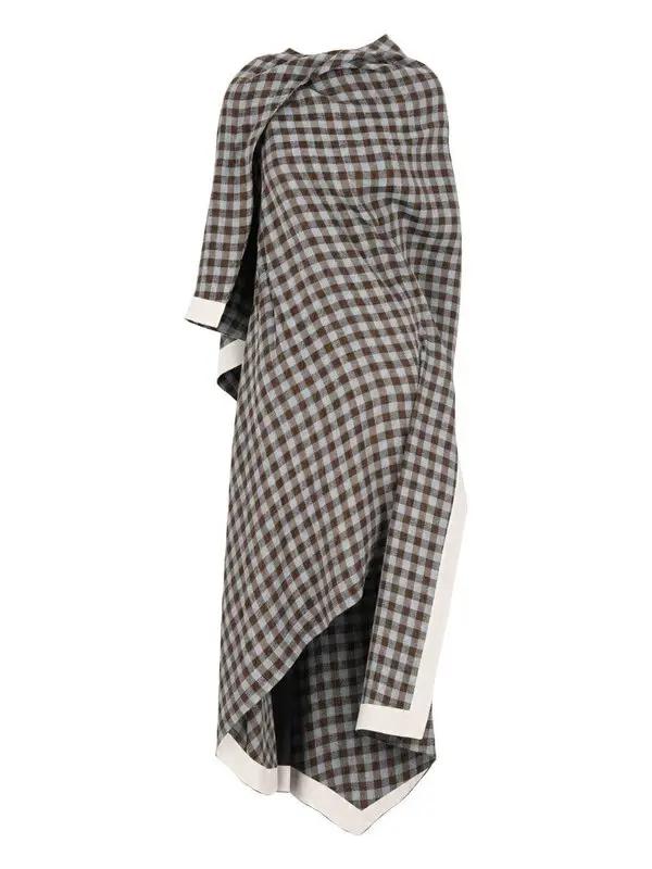Loewe Dress In Viscose And Linen Blend