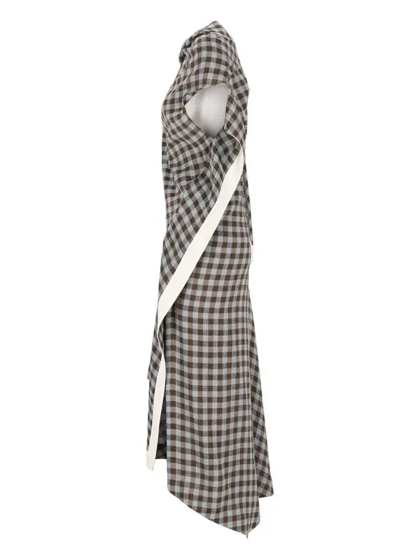 Loewe Dress In Viscose And Linen Blend