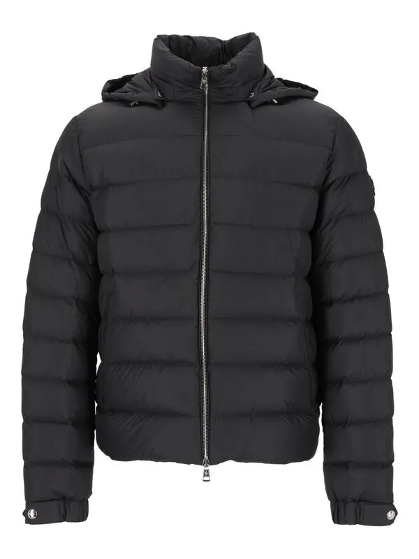 Moncler Arneb Short Down Jacket With Hood - Black