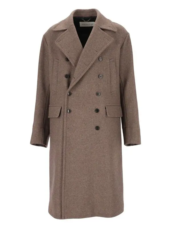 Dries Van Noten Oversized Double-breasted Wool Coat - Gray