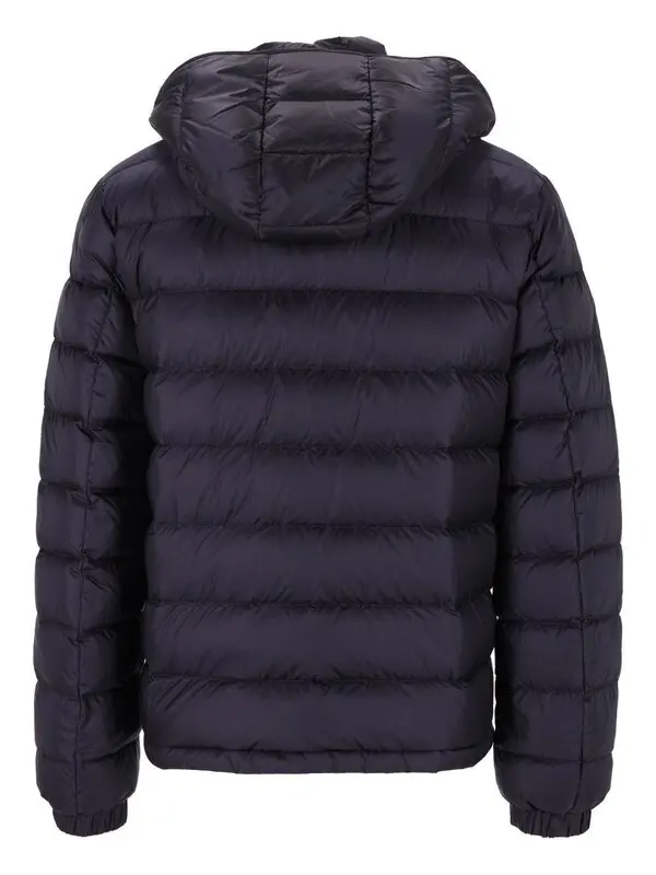 Moncler Verith Short Down Jacket With Hood - Blue