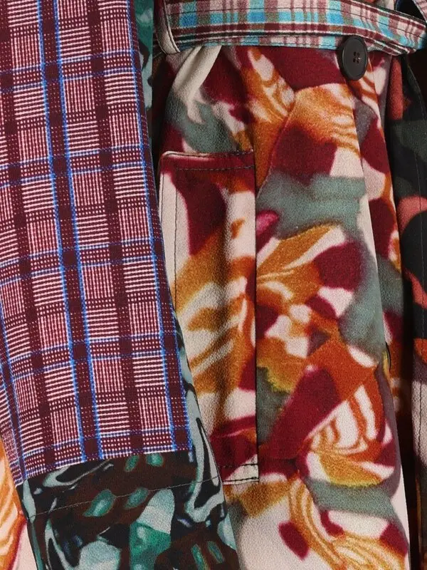 Dries Van Noten Rolana Printed Chiffon Coat
