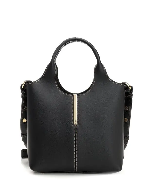 TOD'S Mini Shopping Tote Bag - Black