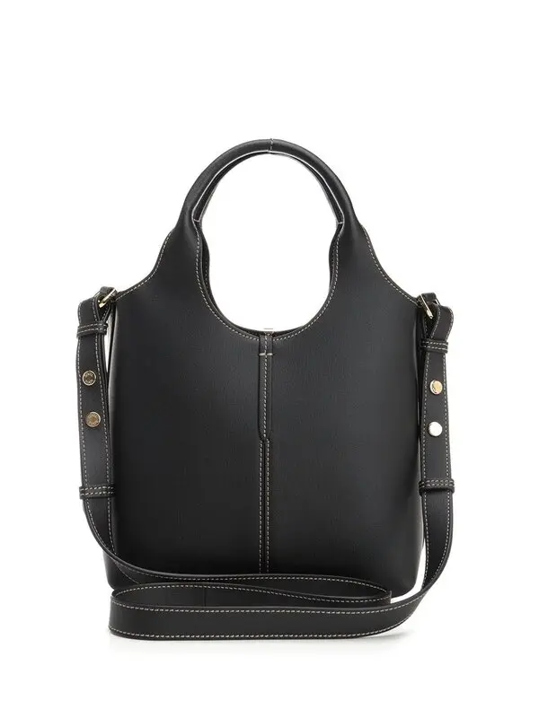 TOD'S Mini Shopping Tote Bag - Black