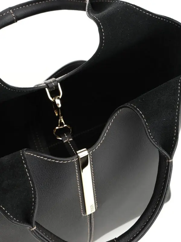 TOD'S Mini Shopping Tote Bag - Black