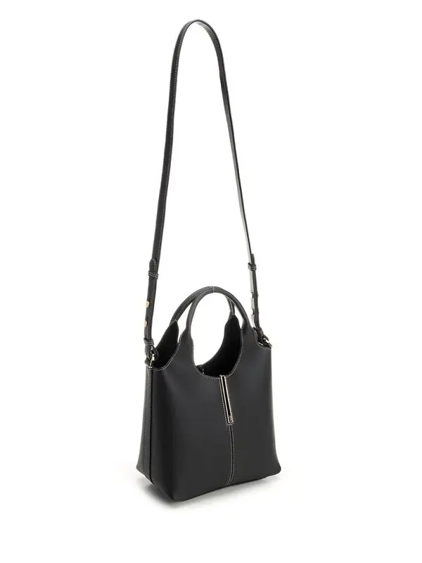 TOD'S Mini Shopping Tote Bag - Black