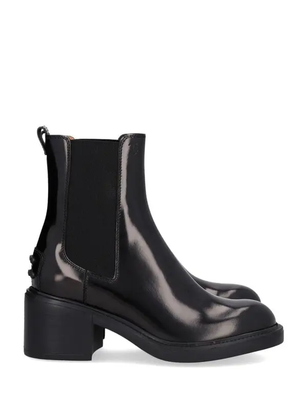 TOD'S Leather Ankle Boot - Black