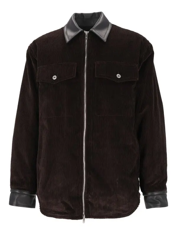 Bottega Veneta Cotton Corduroy Shirt Jacket - Brown