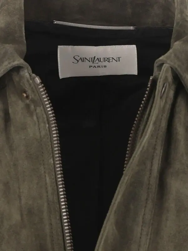 Saint Laurent Vintage Split Leather Bomber Jacket