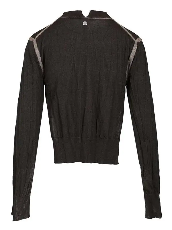 Acne Studios Crumpled V-neck Sweater - Brown