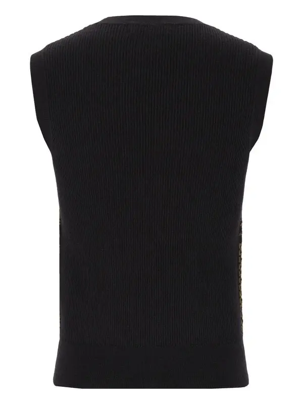 Dries Van Noten Mekele Knitted Vest - Gray