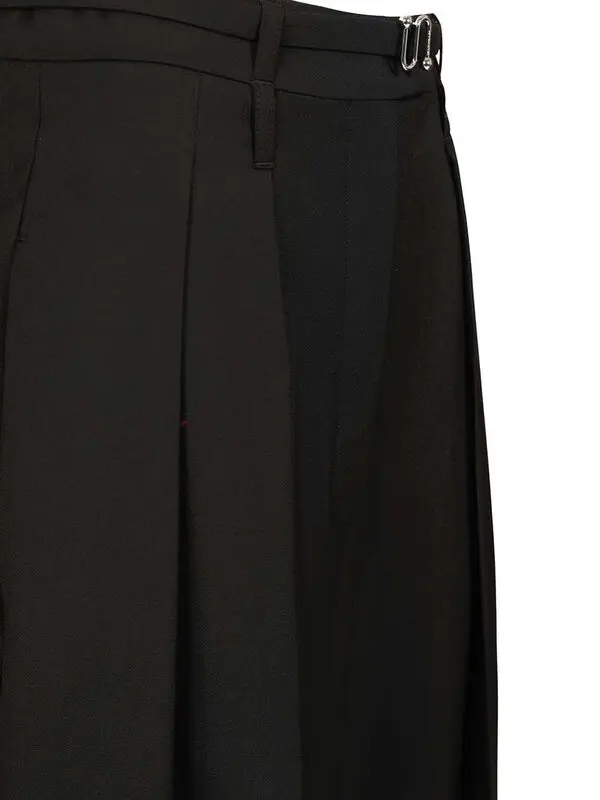 Sportmax Wide-leg Trousers In Stretch Wool