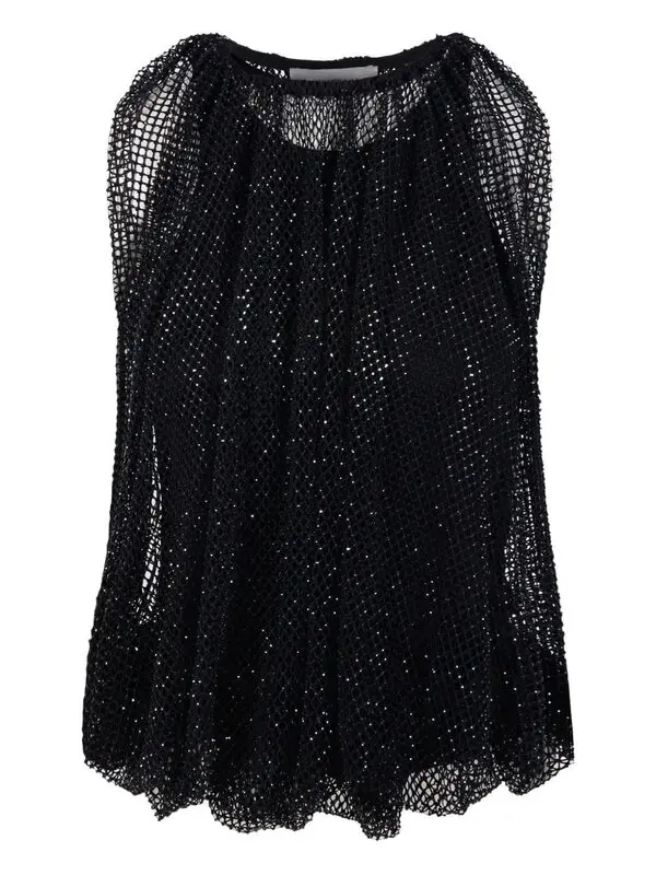 Sportmax Mesh Top With Crystals