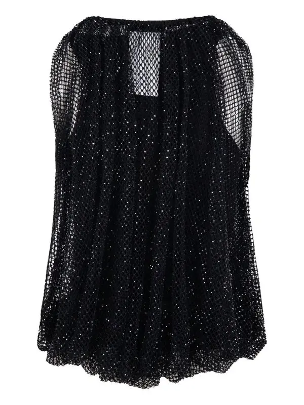 Sportmax Mesh Top With Crystals
