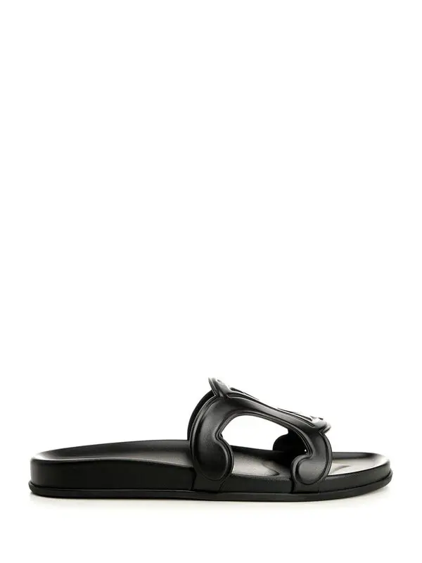 Celine Triomphe Slide - Black