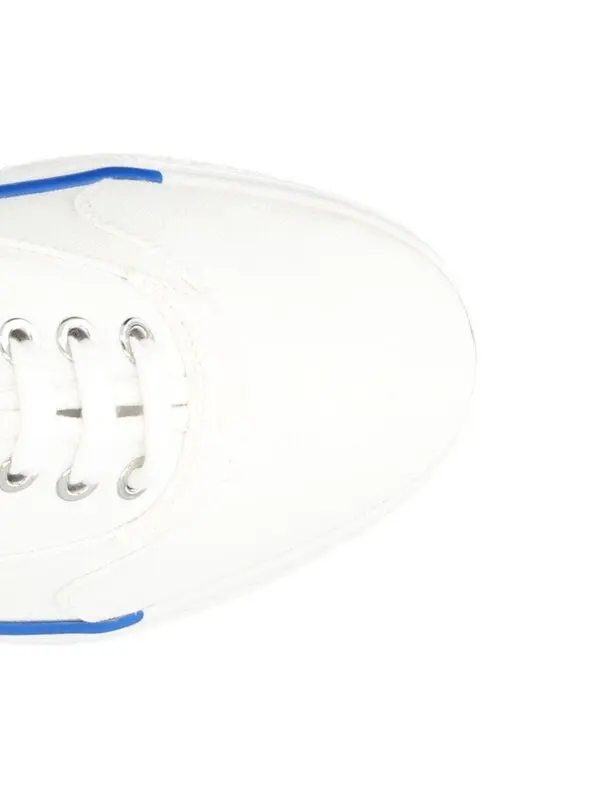 Celine Alan Sneaker In Canvas And Suede - White